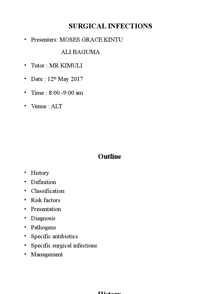 5-Surgical Infections Ppt | PDF | Infection | Surgery