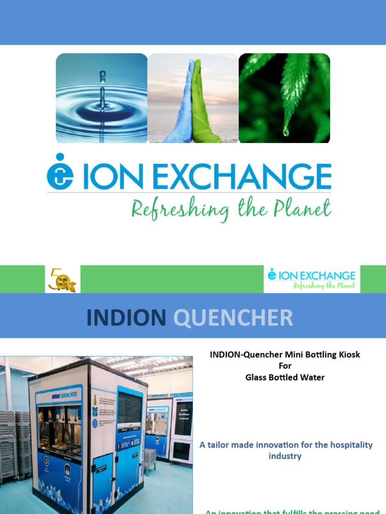 Indion Quencher PPT1 | PDF | Water Purification | Water
