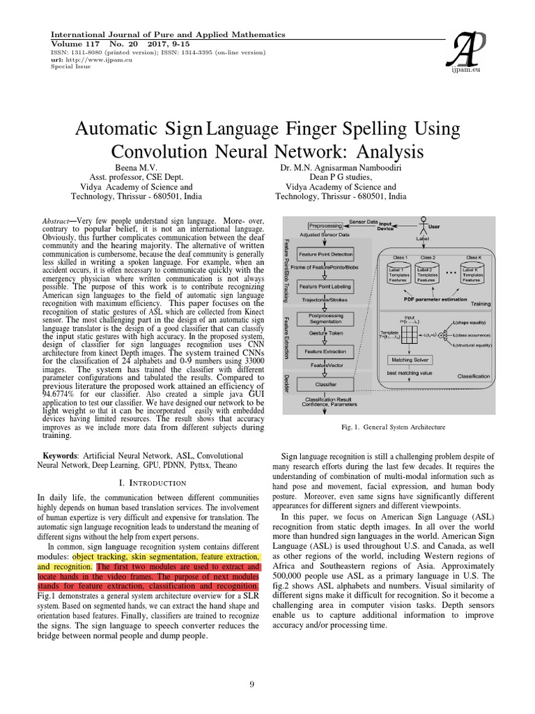 Staticsign CNN | PDF | Sign Language | Artificial Neural Network