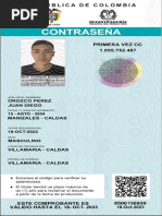 Cedula Colombiana Editable | PDF