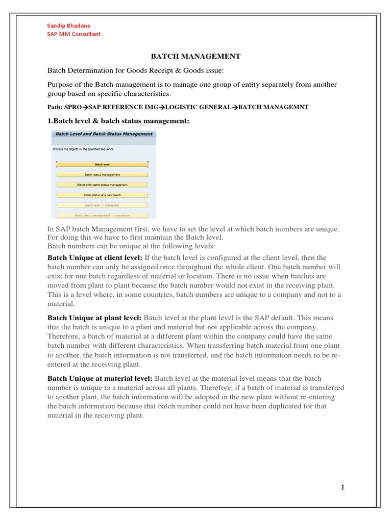 Batch Management | PDF | Computer Science | Information Technology