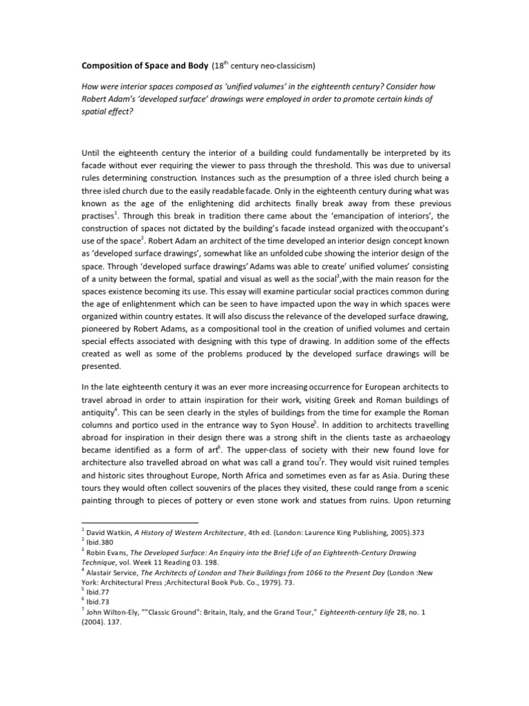 Composition of Space and Body | PDF | Drawing | Space