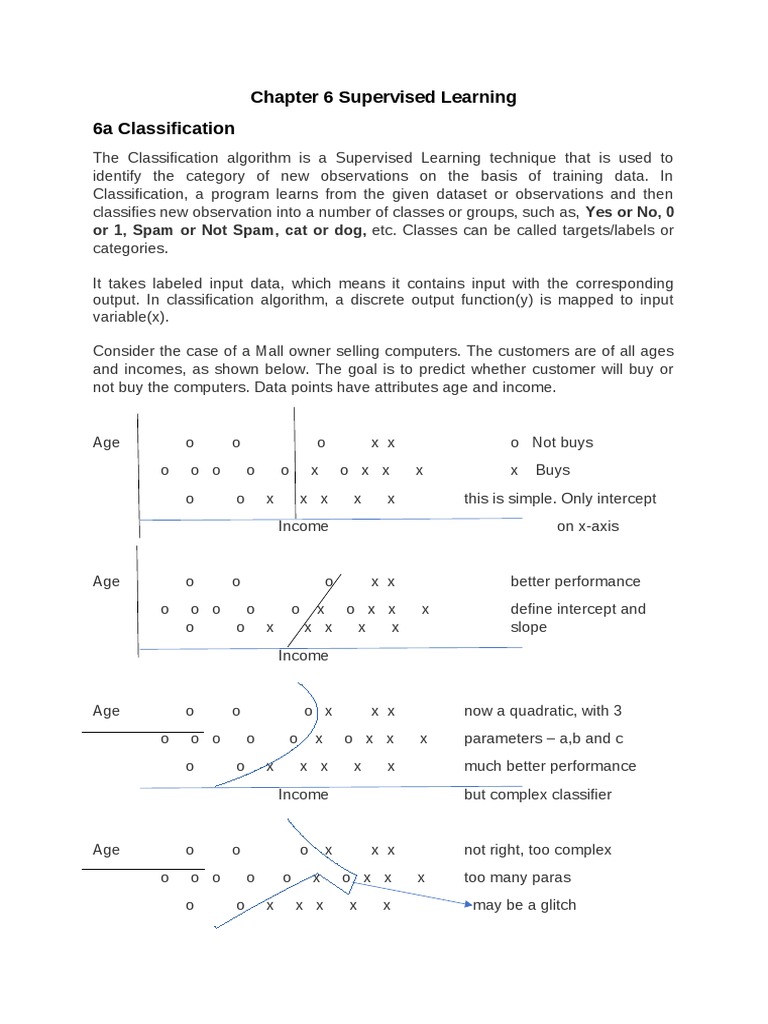 Chapter 6 Supervised Learning | PDF | Linear Regression | Regression Analysis