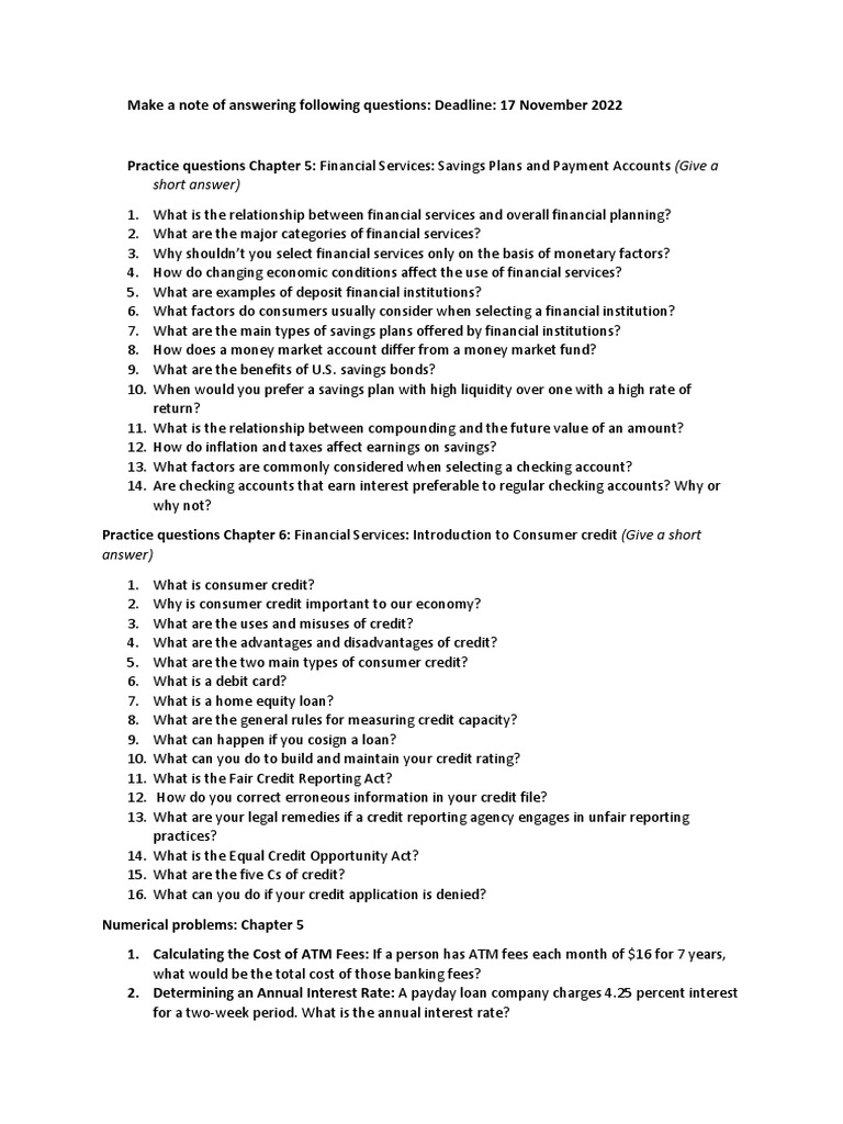 Topic 2 Practice Question | PDF | Interest | Debt