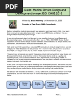 Design Control SOP | PDF | Verification And Validation | Medical Device