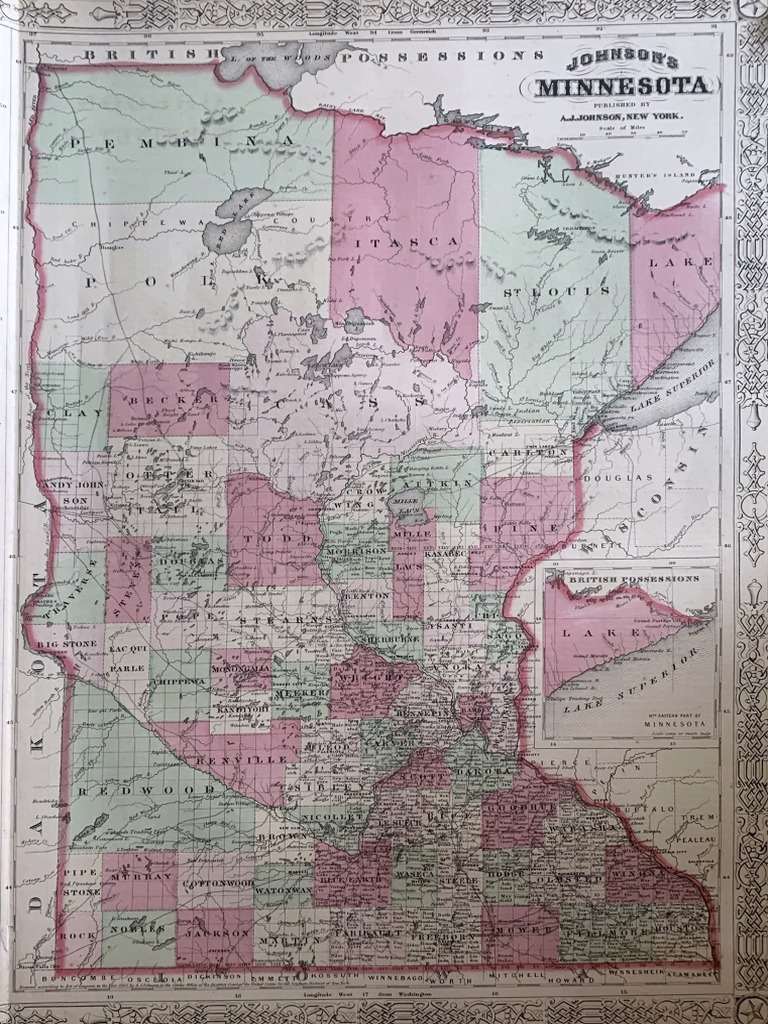 Minnesota Territory Full Map 1860 | PDF