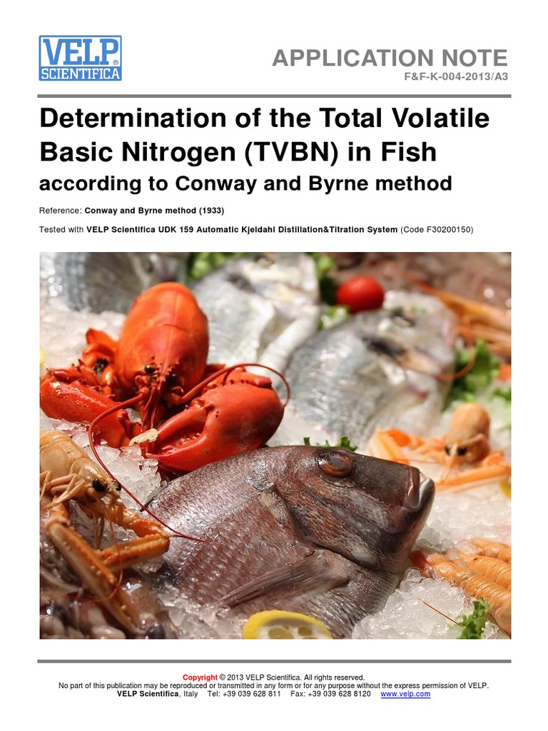 TVBN Determination in Fish Meal | PDF | Chemistry | Physical Sciences