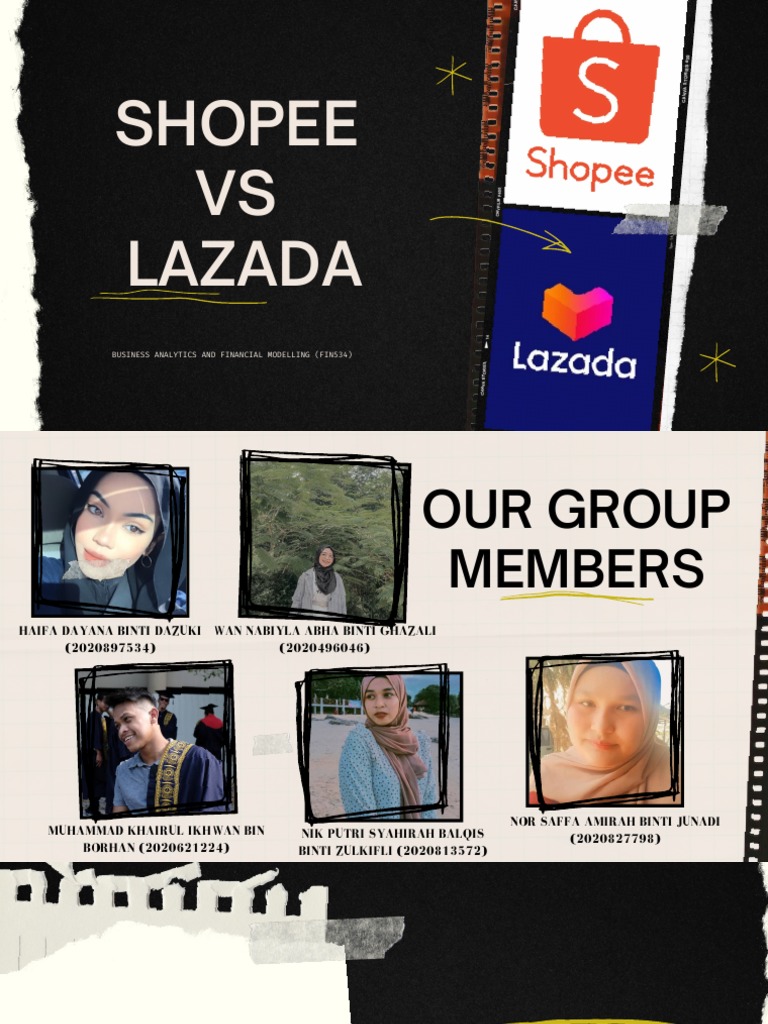 Shopee VS Lazada: Business Analytics and Financial Modelling (Fin534) | PDF