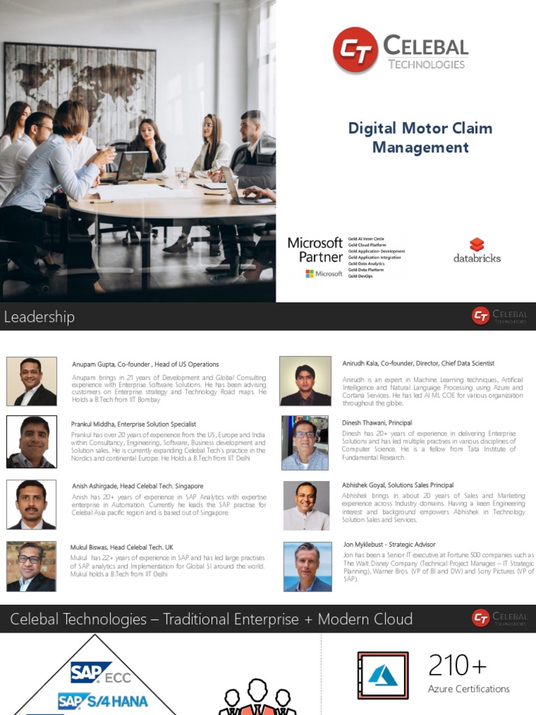Digital Motor Claim Management Celebal Tech | PDF | Artificial ...