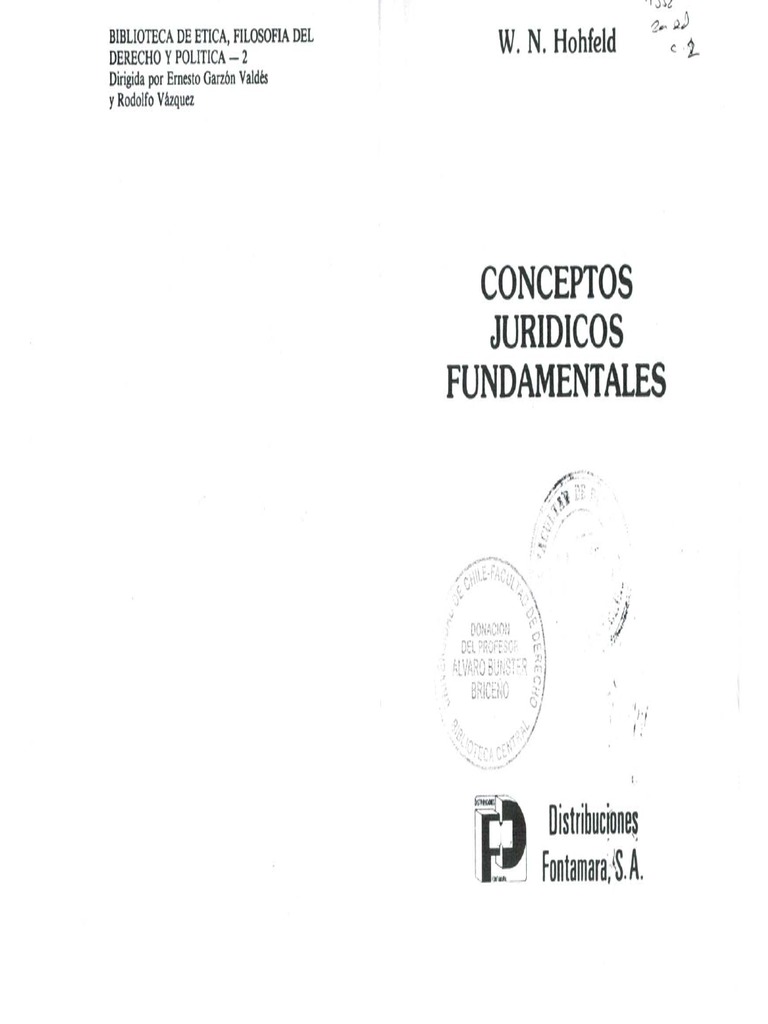 Hohfeld.N. 1968 Conceptos Juridicos | PDF