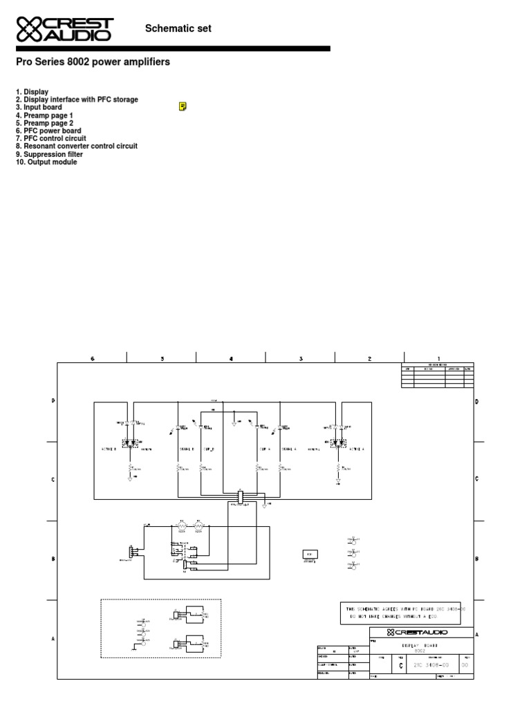 Crest Audio Pro Series 8002 | PDF