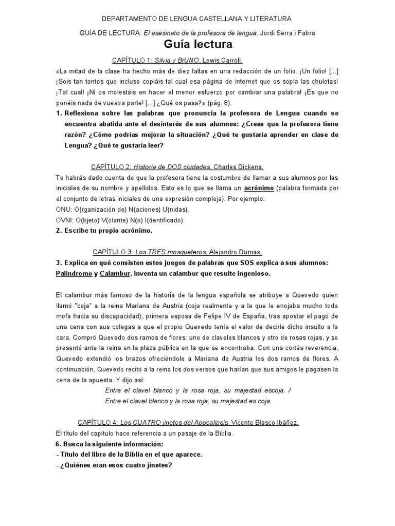 Guia de Lectura | PDF