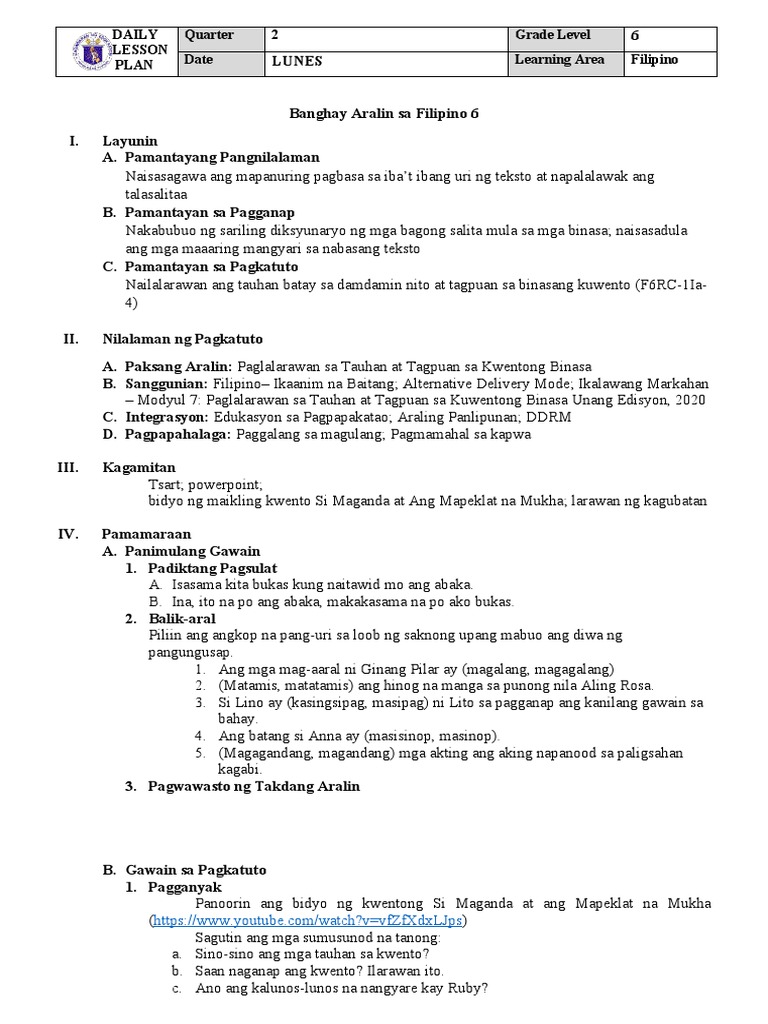 Q2 - Week4 - Filipino 6 | PDF