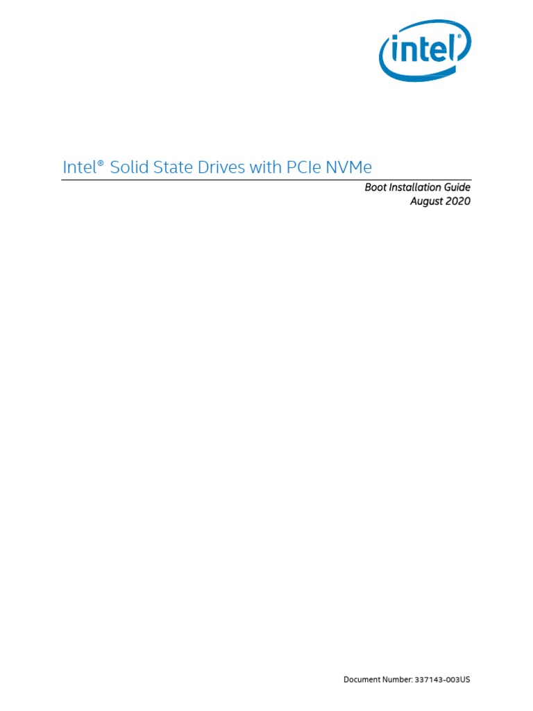 PCIe NVMe SSD Install Boot Guide | Download Free PDF | Solid State Drive | Bios