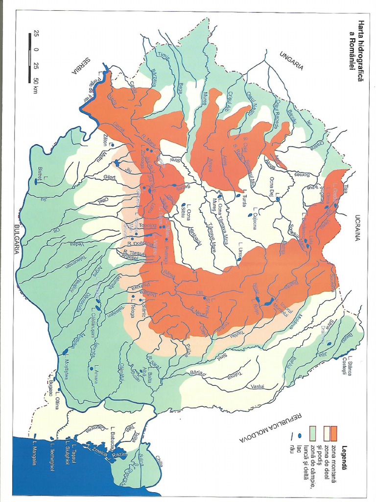 Harta Hidrografica A Romaniei | PDF