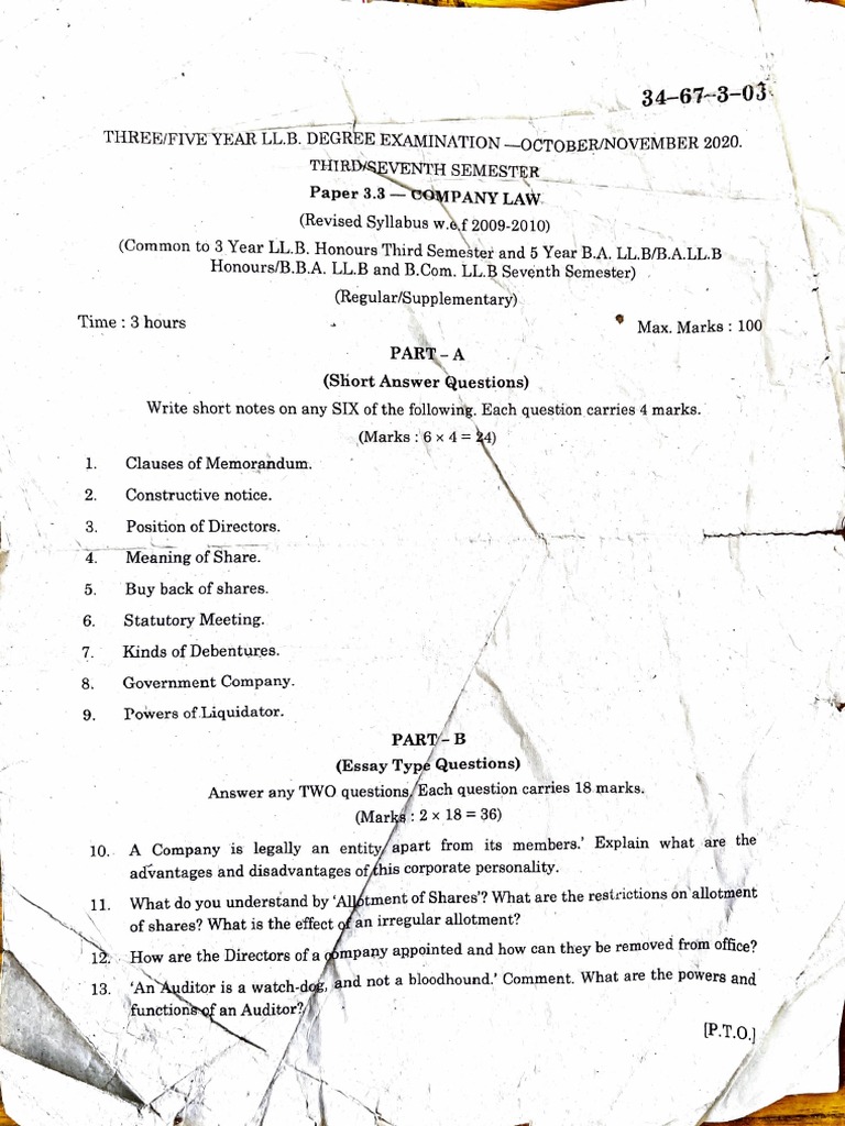 2020 Corporate Law Paper | PDF | Legal Concepts | Economies