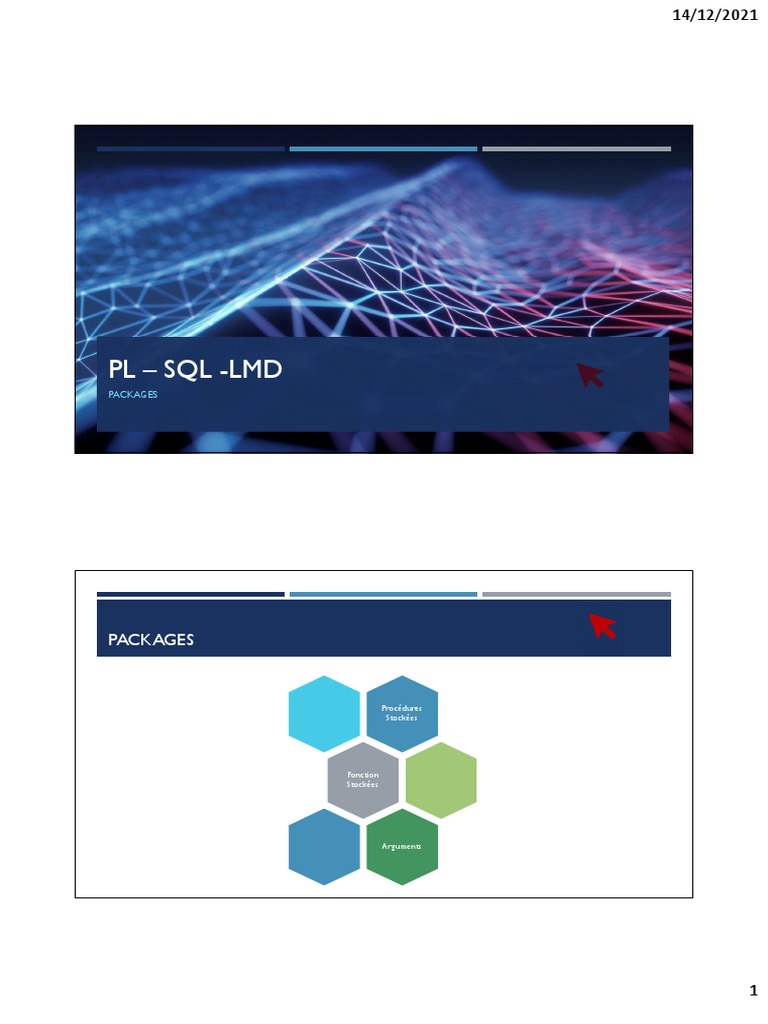 Package Cours | PDF | PL/SQL | Gestion informatique
