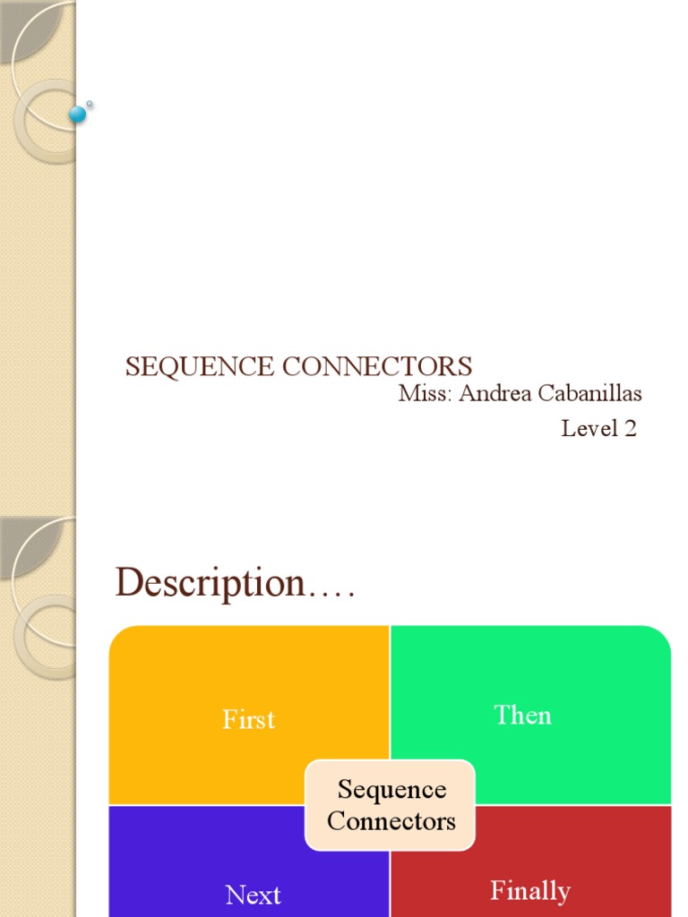 Sequence Connectors for Ordering Ideas | PDF