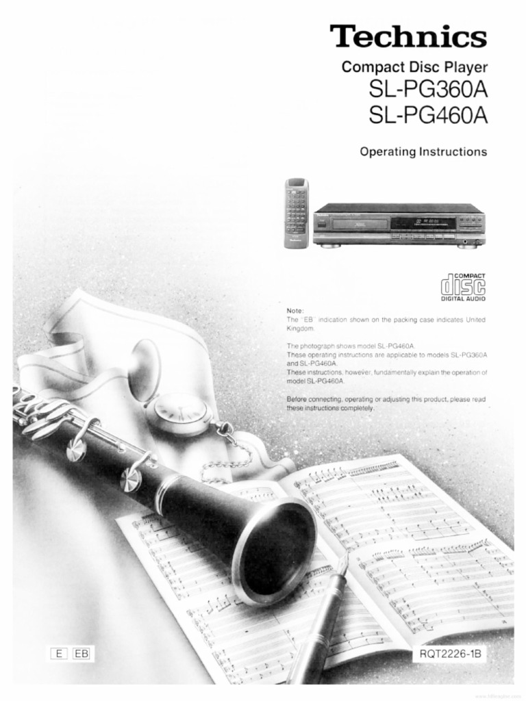 Hfe Technics Sl-Pg360a Pg460a en | PDF