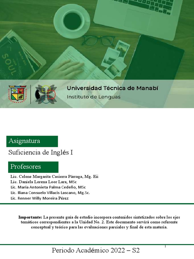 Compendio - Guía-Unit 2 - Compressed | PDF | Verb | Noun