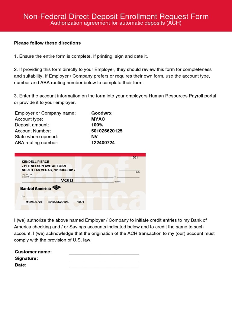 Direct Deposits | PDF