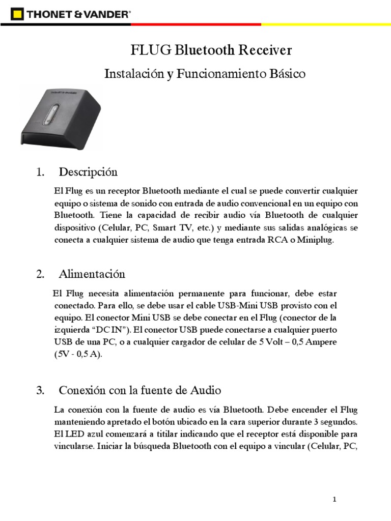 FLUG Manual | PDF | USB | Bluetooth