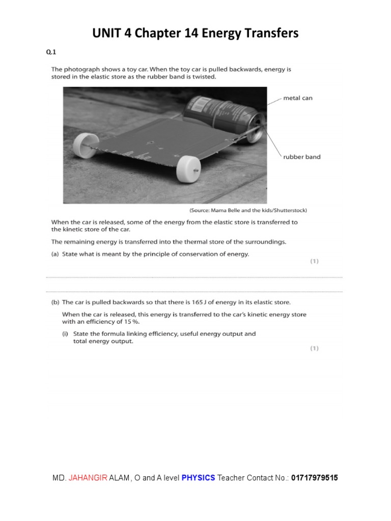 UNIT 4 Chapter 14 Energy Transfers | PDF | Physics | Nature