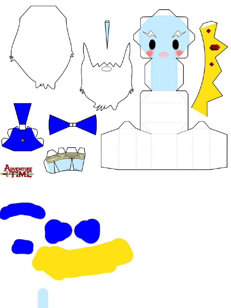 Ice King Papercraft Template Paper Craft | PDF