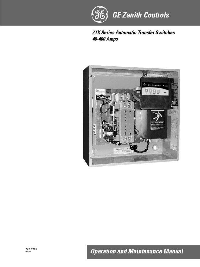 Manual Ats Zenith | PDF | Switch | Electric Generator