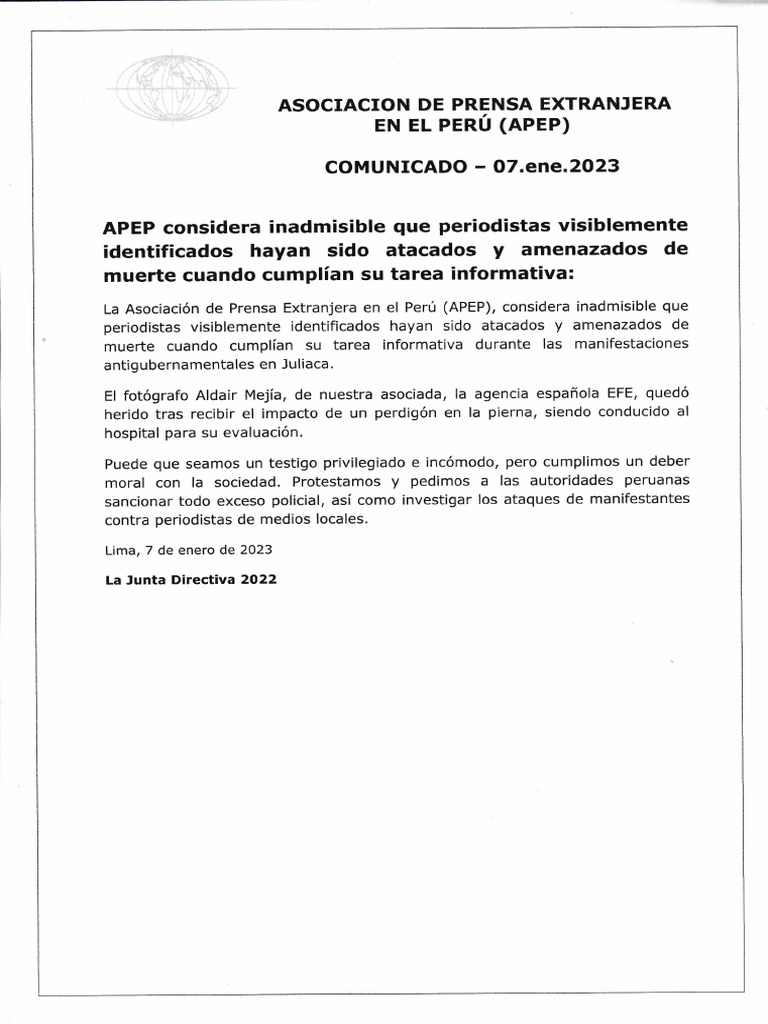 Comunicado APEP | PDF