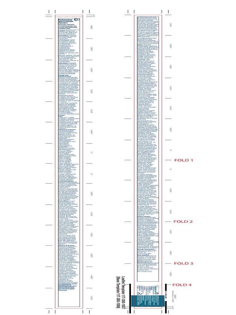 Ketamine - 200 073 US Label Leaflet 100 - MGML 1 5 2 | PDF | Anesthesia ...