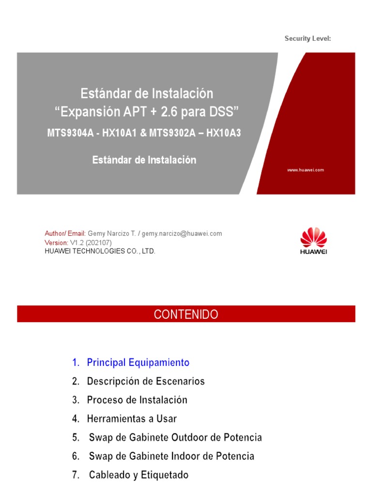 Estándar de Instalación MTS9304A-HX10A1 (24kW) & MTS9302A-HX10A3 (12kW ...