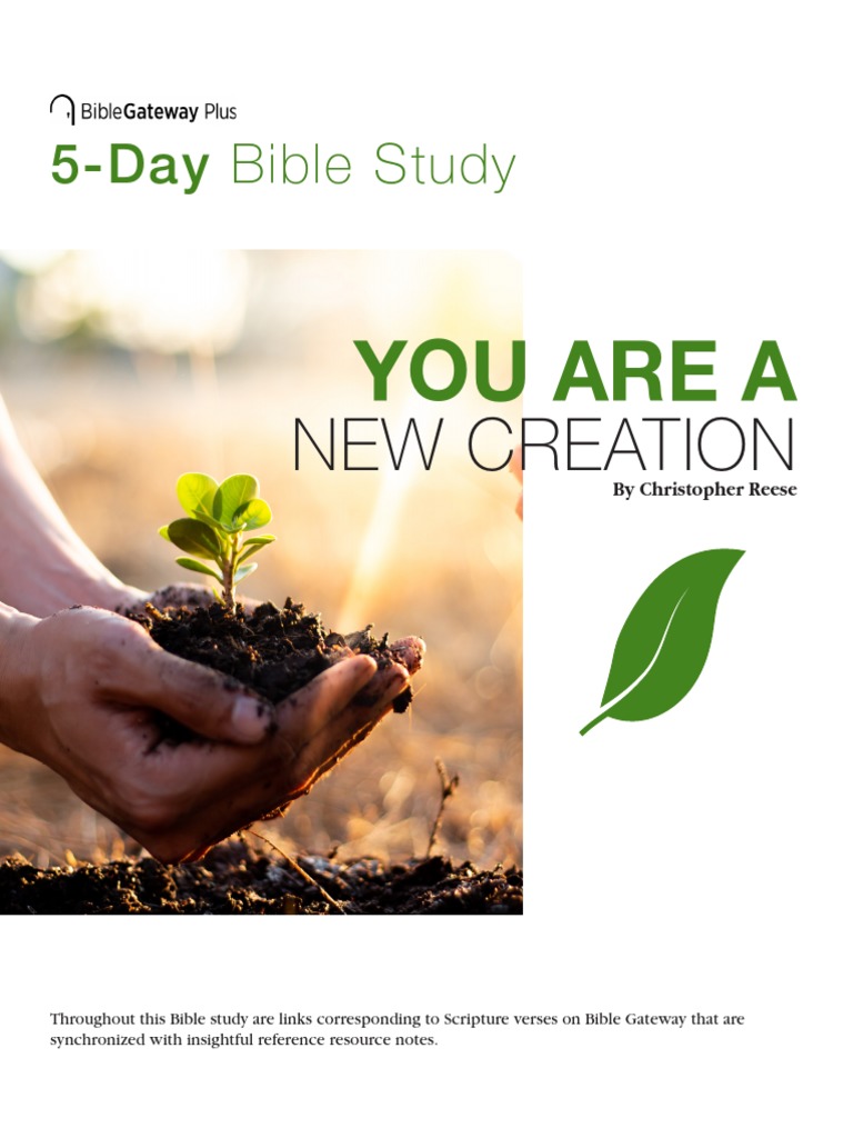 You Are A New Creation | PDF | Jesus | Paul The Apostle