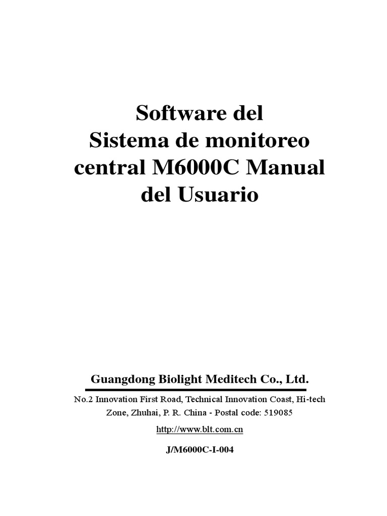 M6000C Spanish User Manual | PDF | Monitor de computadora | Software