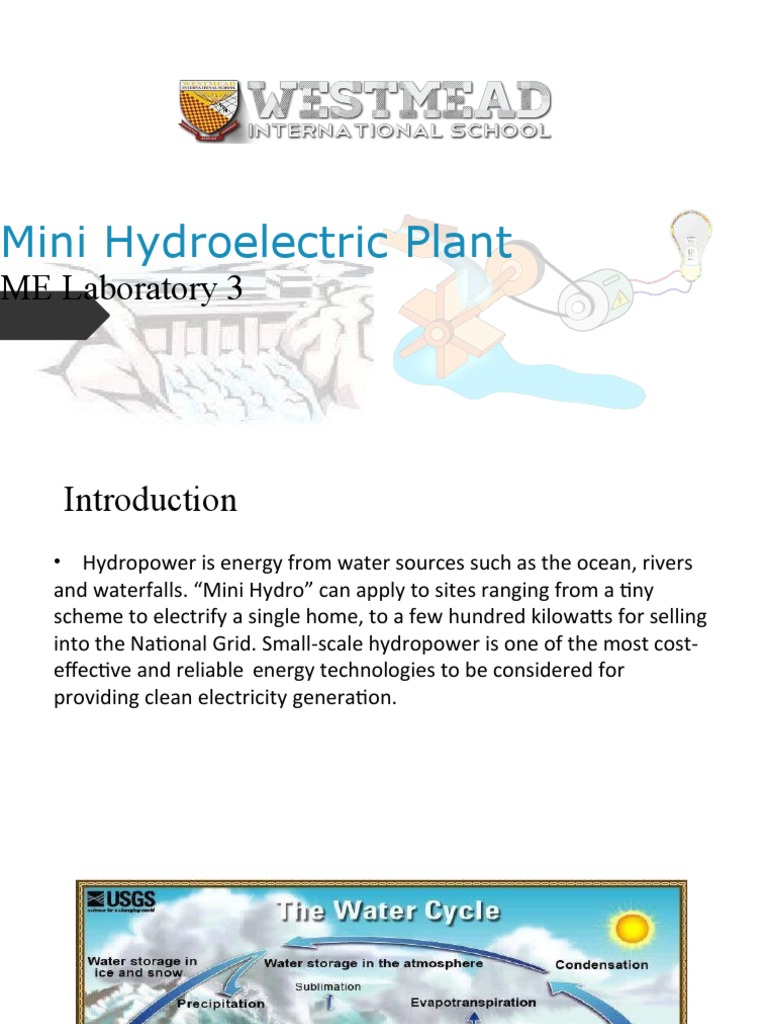 Mini Hydroelectric Power Plant Overview | PDF