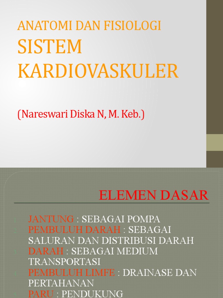 Anatomi Fisiologi Sistem Kardiovaskuler-Mr | PDF