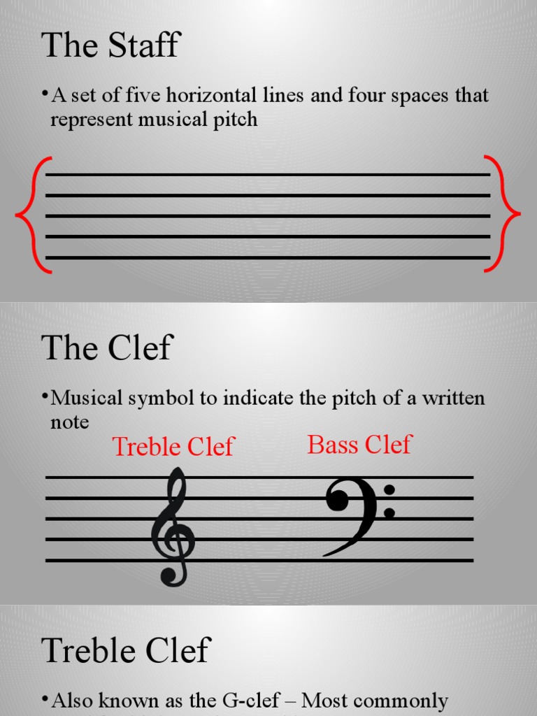 The Musical Staff 1 | PDF | Clef | Musical Compositions