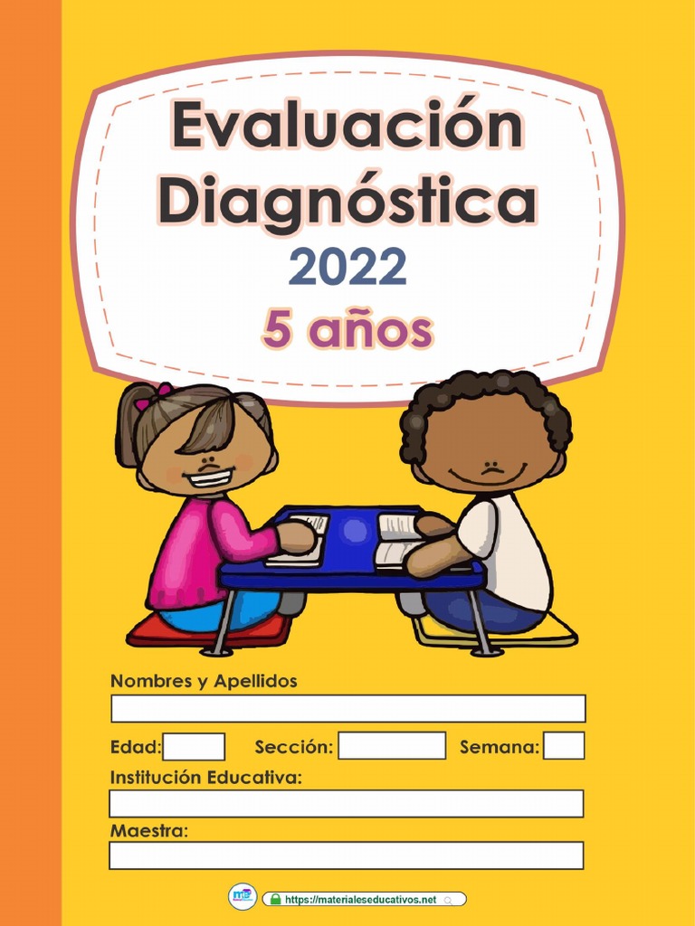 Evaluación Diagnóstica 5 Años - MD | PDF