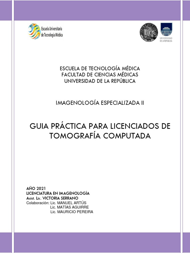 Guia TC 2021 | PDF | Ct Scan | Tomografía de emisión de positrones