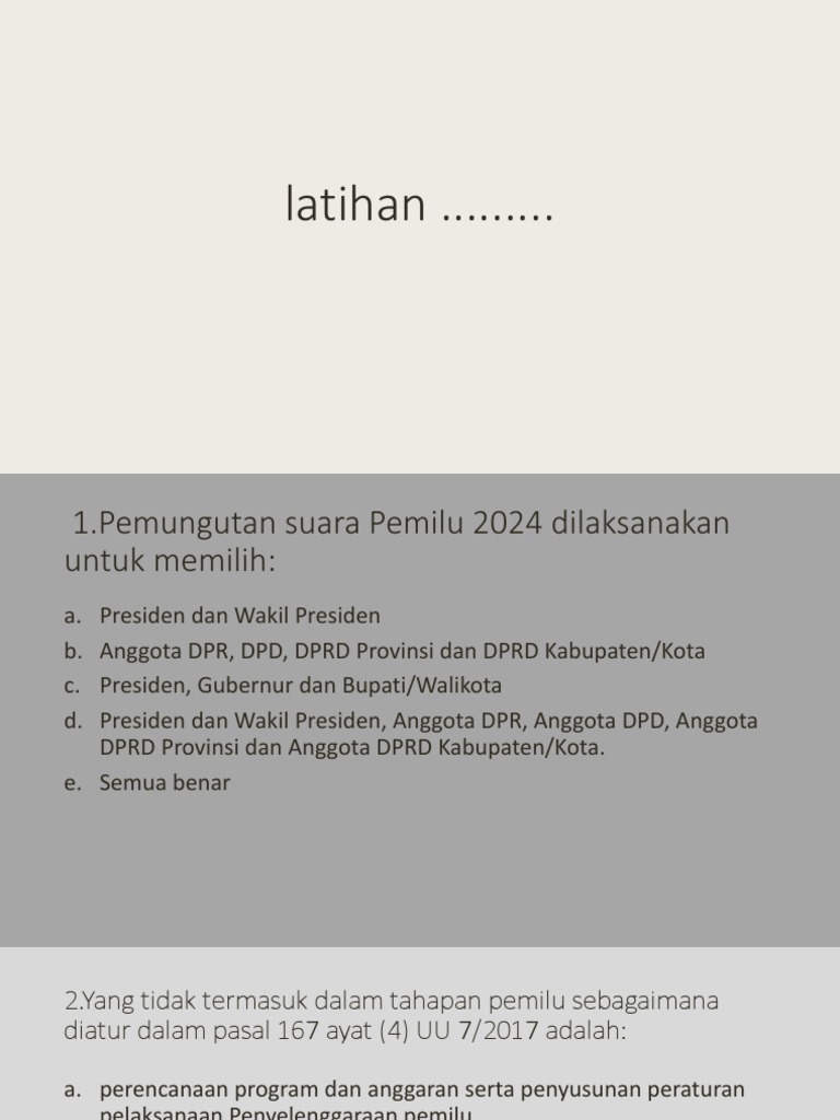 Latihan Soal-Ppk PDF | PDF