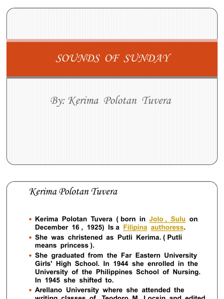 Sounds of Sunday | PDF | General Fiction