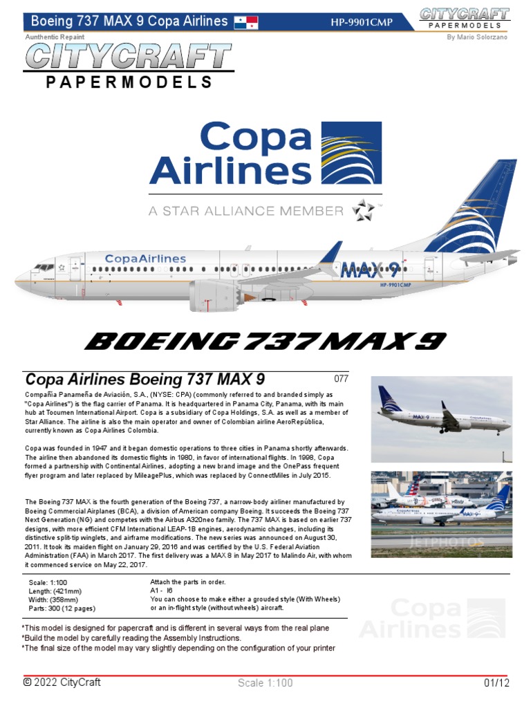 Citycraft: Boeing 737 Max 9 | PDF | Civil Aviation | Transport