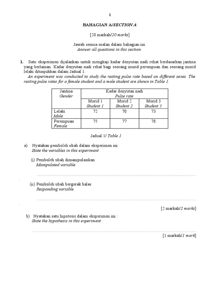 Exam Form 4 Pat 2022 Kertas 2 | PDF