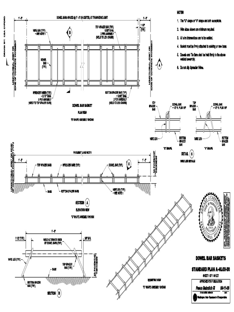 Dowel Basket Drawing | PDF