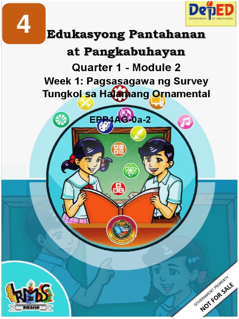 EPP4 - Q1 - Mod2 - Pagsasagawa NG Survey Tungkol Sa Halamang Ornamental - Version 3 | PDF