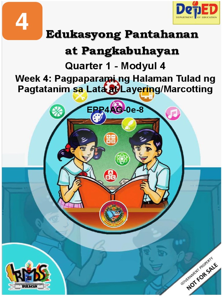 EPP4 - Q1 - Mod4 - Pagpaparami NG Halaman Tulad NG Pagtatanim Sa Lata at Layering Marcotting ...