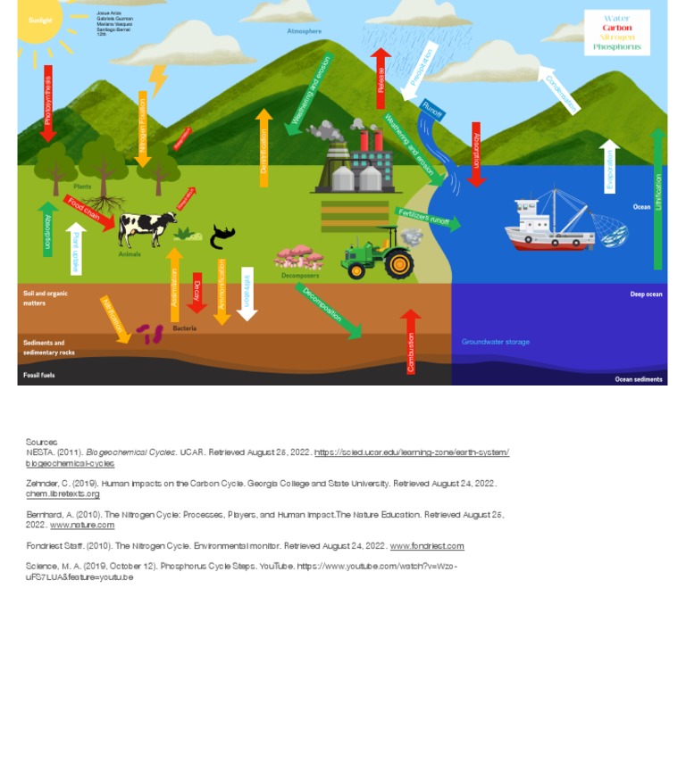 Biogeochemical Cycles Poster | PDF | Environmental Chemistry | Nature