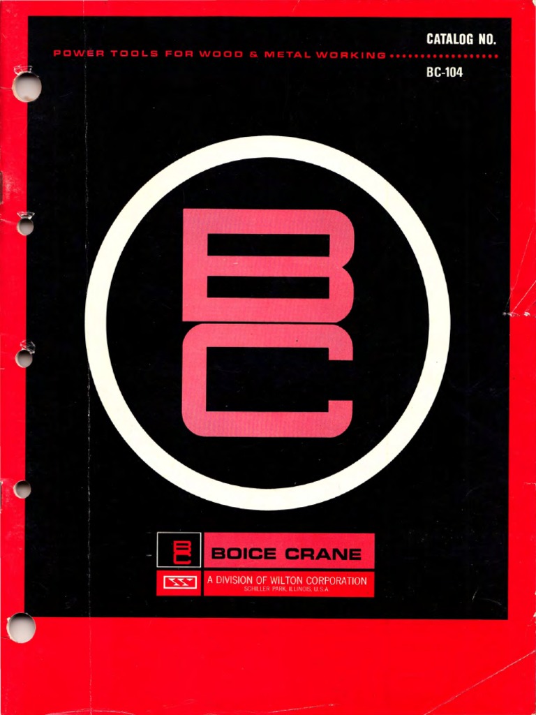 Boice Crane | PDF | Electric Motor | Drill