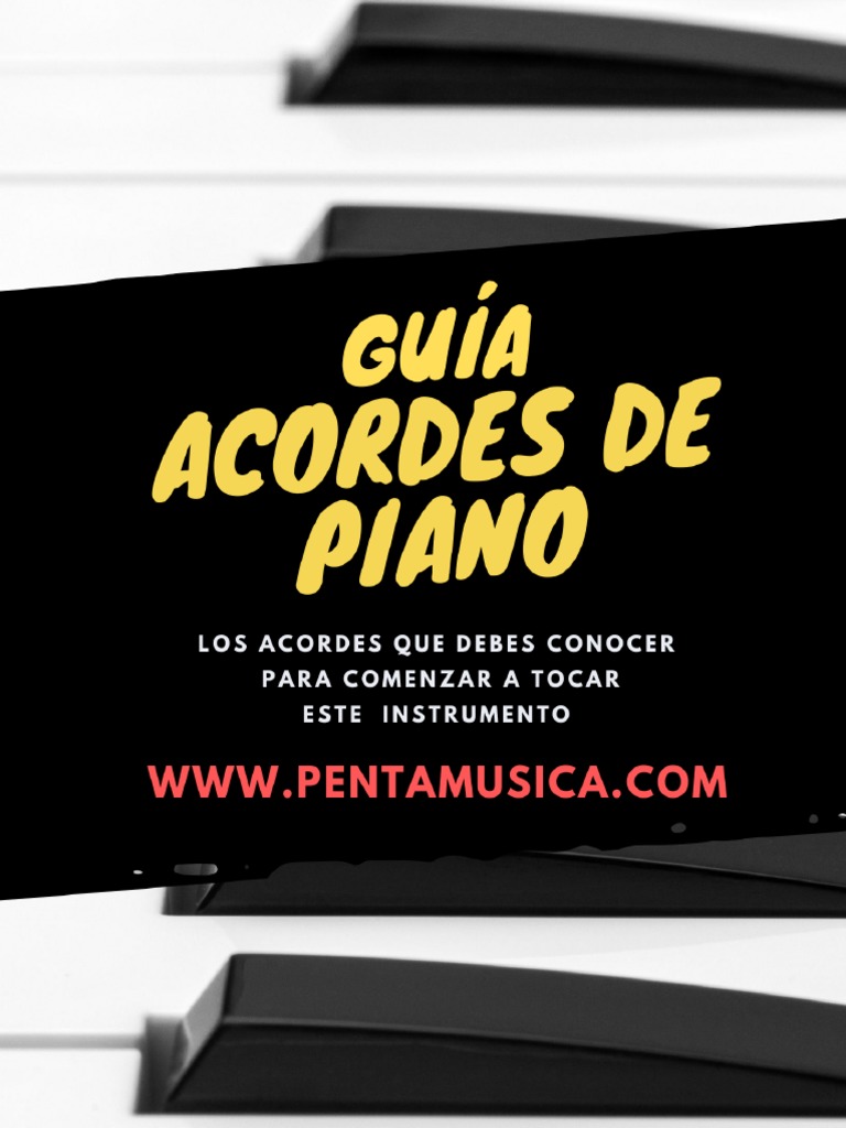 Guia Acordes de Piano Gratis 1 | PDF | Teoría musical | Notación