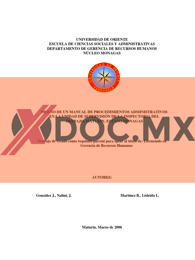 Xdoc - MX Manual de Universidad de Oriente | PDF